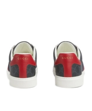 Gucci Ace Low-top Sneakers With Web Detail - Black