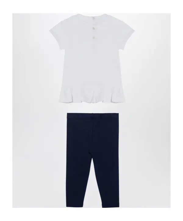 Polo Ralph Lauren Round Neck Teddy Bear Print T-shirt And Pants Set