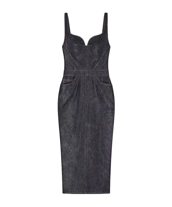 Givenchy Raw Denim Kickback Dress