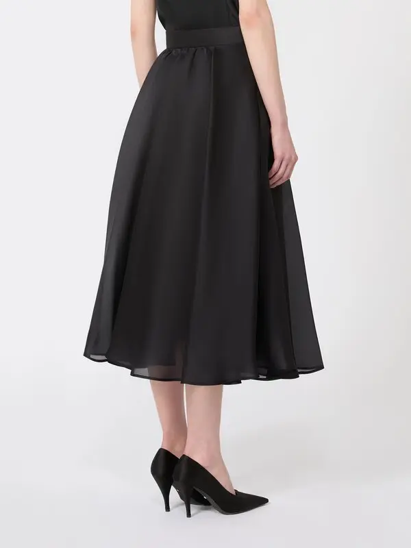 Max Mara Flared Midi Skirt - Black