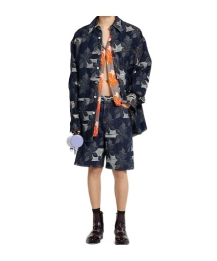 Gucci Printed Short-sleeve Poplin Shirt - Black/white