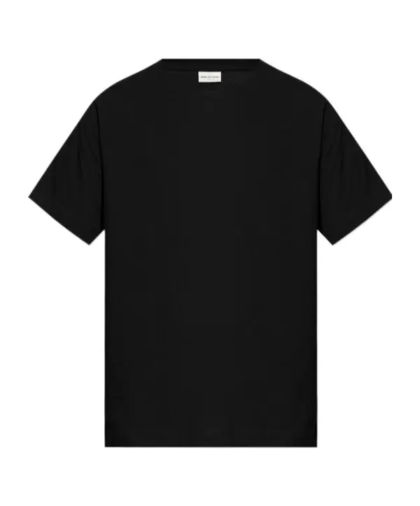 Dries Van Noten Hertz Cotton T-shirt - Black