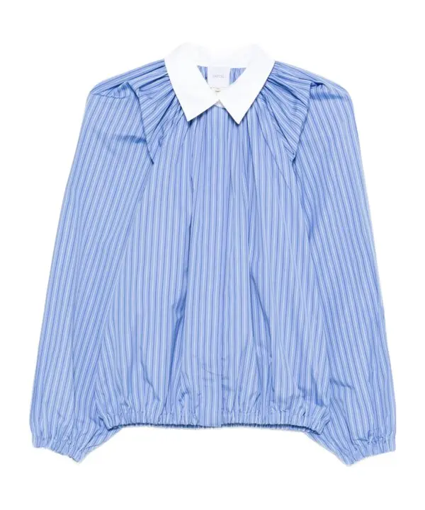 PATOU Long Sleeve Shirt With Striped Pattern