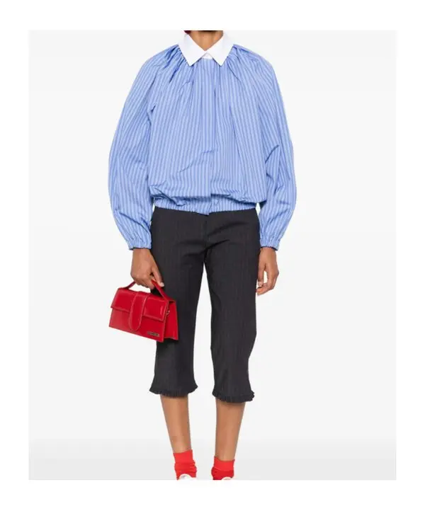 PATOU Long Sleeve Shirt With Striped Pattern