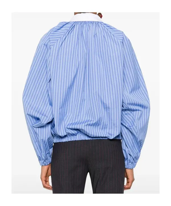 PATOU Long Sleeve Shirt With Striped Pattern