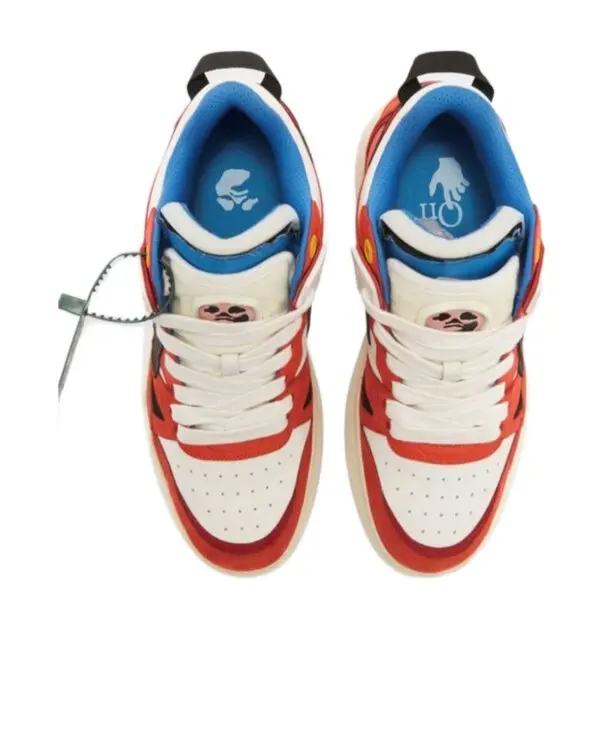 Off-White Mid Top Sponge Sneakers - Red