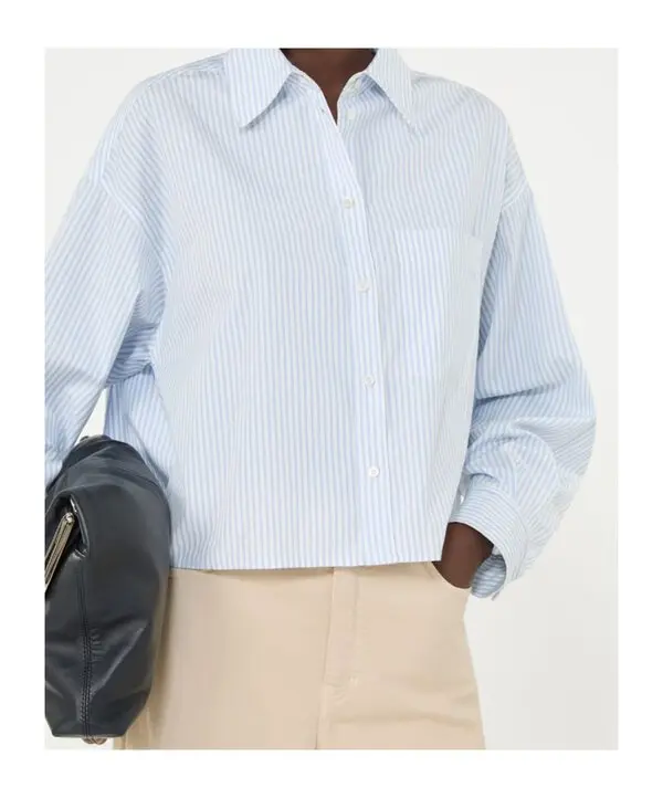 Max Mara Eden Striped Shirt - Light Blue