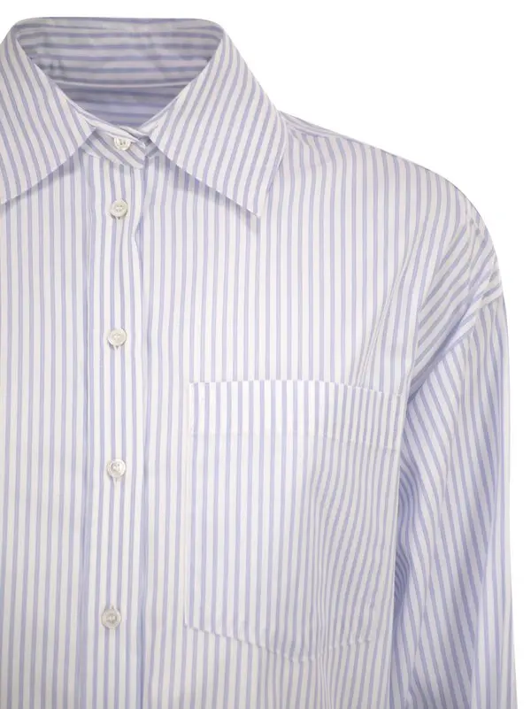Max Mara Eden Striped Long-sleeve Shirt