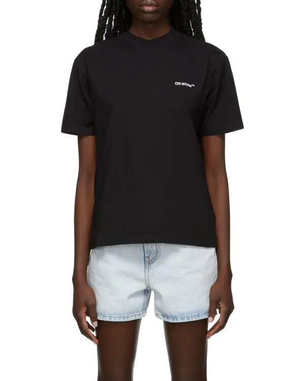 Off-White Diagonal Stripe Print T-shirt