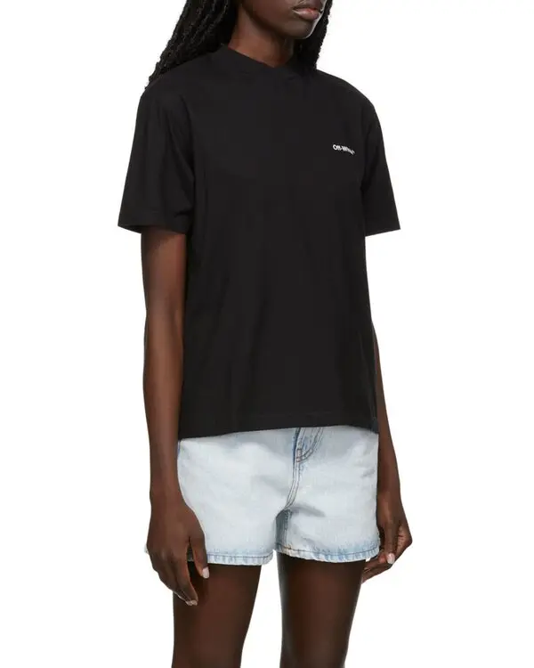 Off-White Diagonal Stripe Print T-shirt