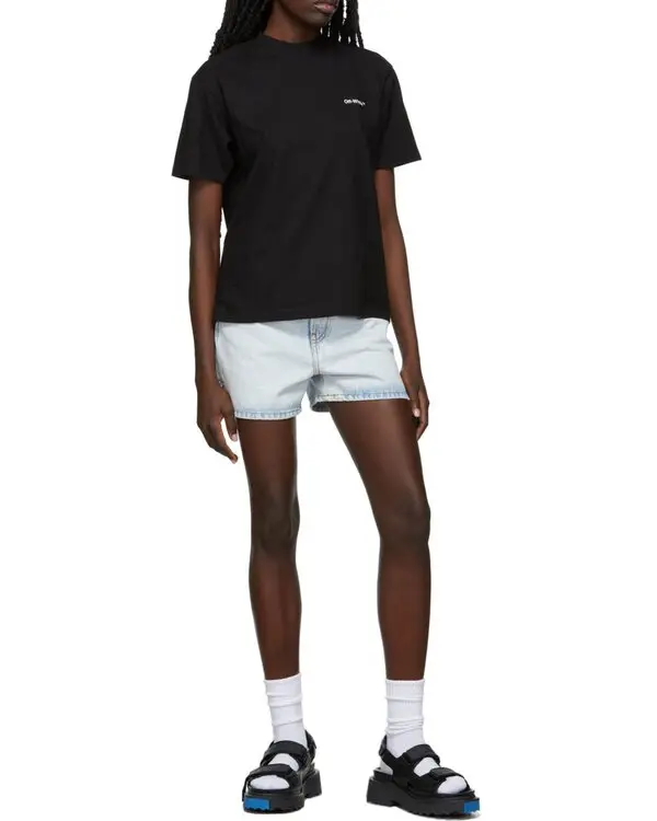 Off-White Diagonal Stripe Print T-shirt