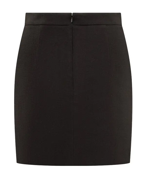 Moschino Zippered Skirt With Heart Detail