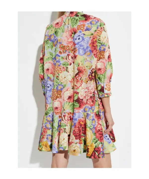 Moschino Multicolor Floral Print Dress