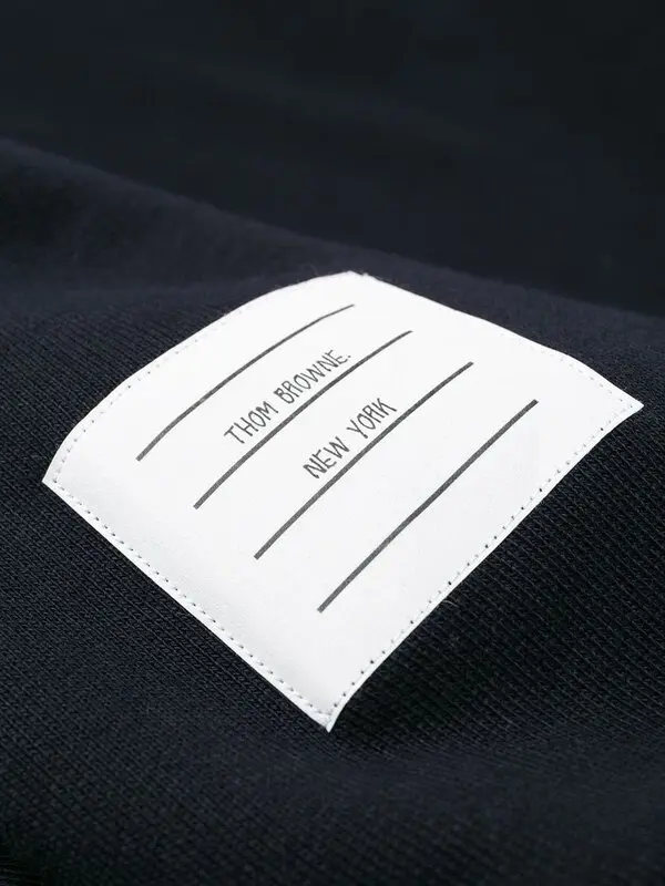 Thom Browne Rwb-striped Crewneck Sweatshirt - Navy Blue