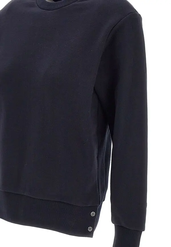 Thom Browne Rwb-striped Crewneck Sweatshirt - Navy Blue