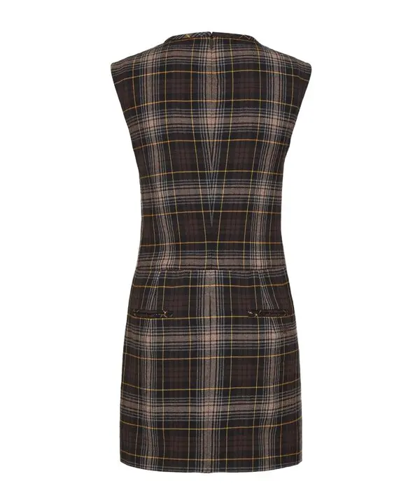 Fendi Tartan Sleeveless Mini Dress