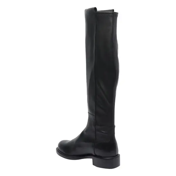 STUART WEITZMAN Round Toe Pull-on Boots - Black
