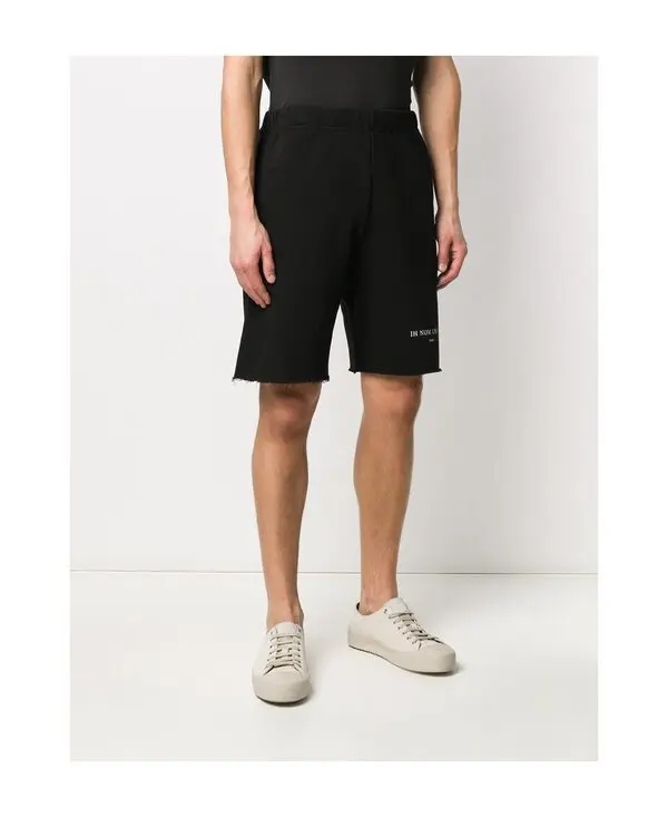 IH NOM UH NIT Logo Fringed Hem Shorts