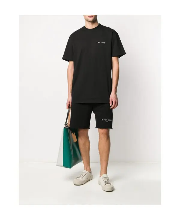 IH NOM UH NIT Logo Fringed Hem Shorts