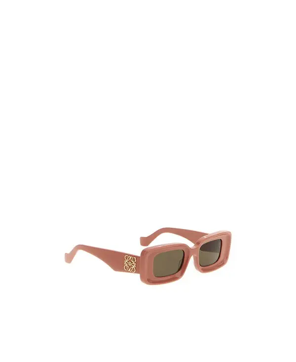 Loewe Geometric Rectangle Frame Sunglasses - Brown