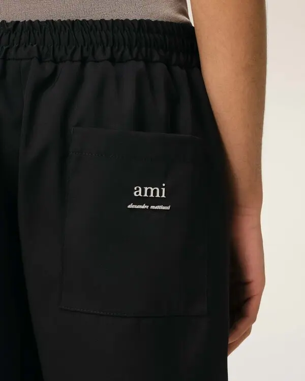 Ami Elasticated Waist Shorts - Black