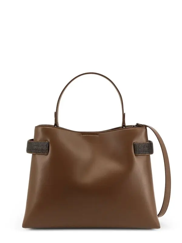 Brunello Cucinelli Lettering Shoulder Bag