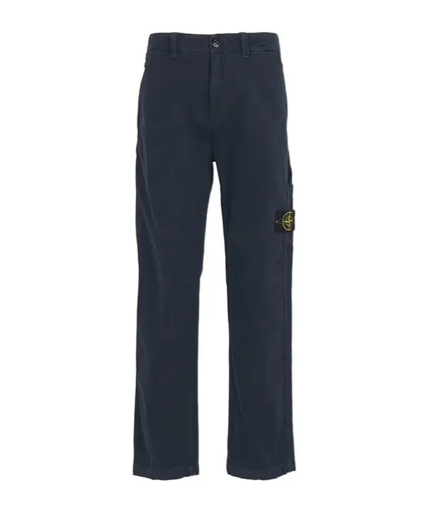 Stone Island Regular Fit Trousers With Old Effect