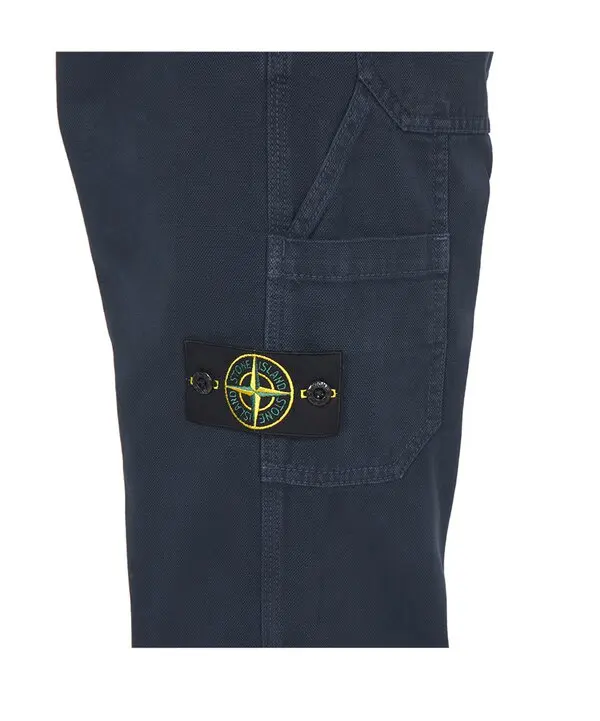 Stone Island Regular Fit Trousers With Old Effect