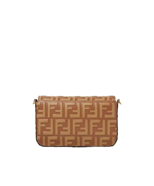 Fendi Ff Diamonds Chain-linked Wallet - Brown