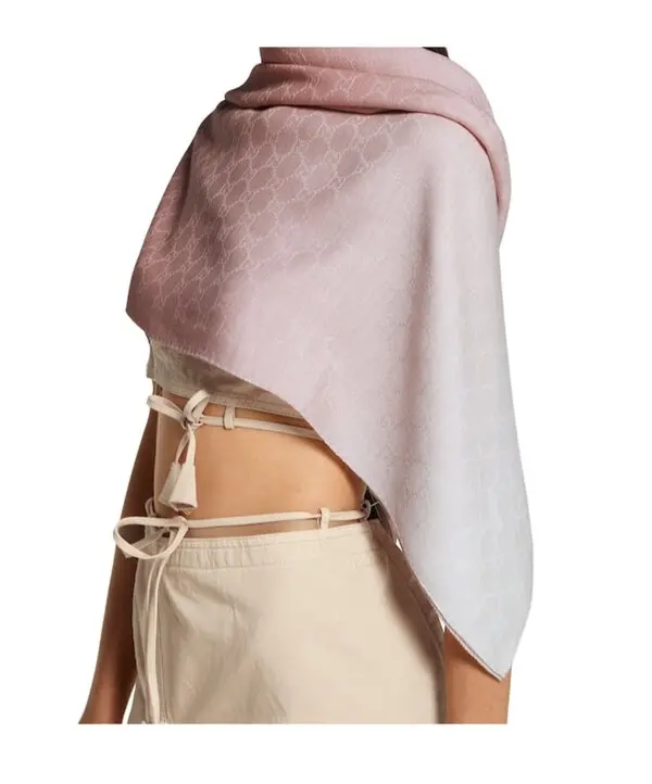 Gucci Gg Jacquard Shawl