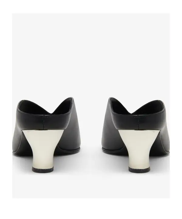 Alexander McQueen Open-toe Slip-on Mules With Lacquered Heels