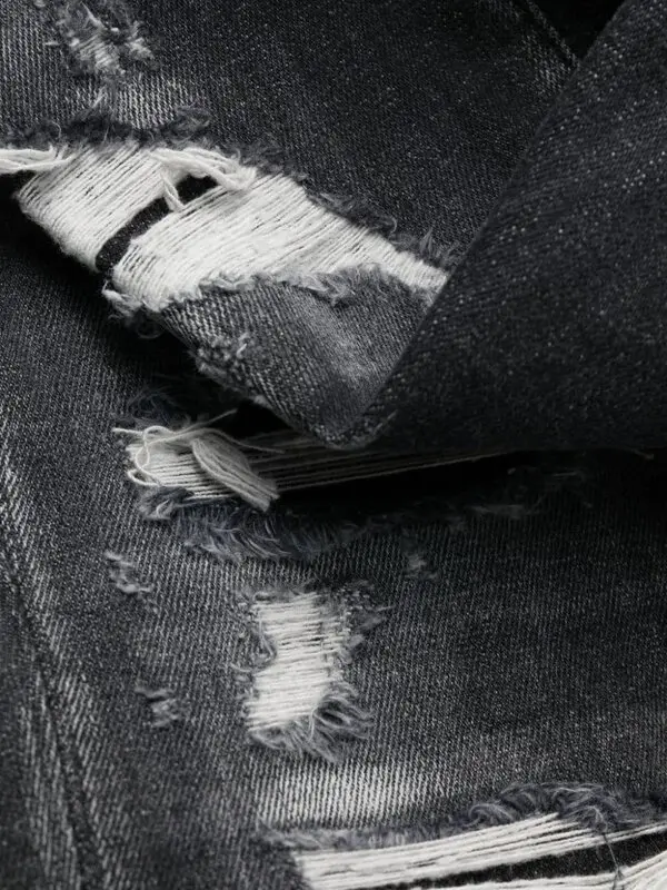 Dsquared2 Straight-leg Distressed Jeans - Black