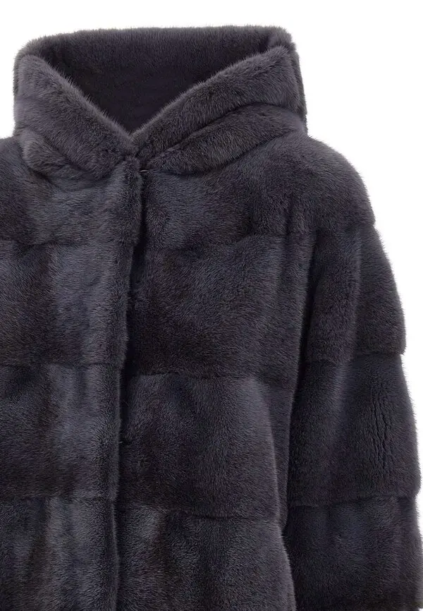 FRAME Long-sleeved Hooded Coat