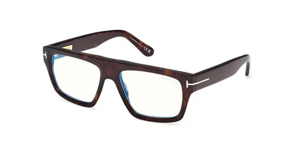 TOM FORD Rectangle Full Rim Eyeglasses - White