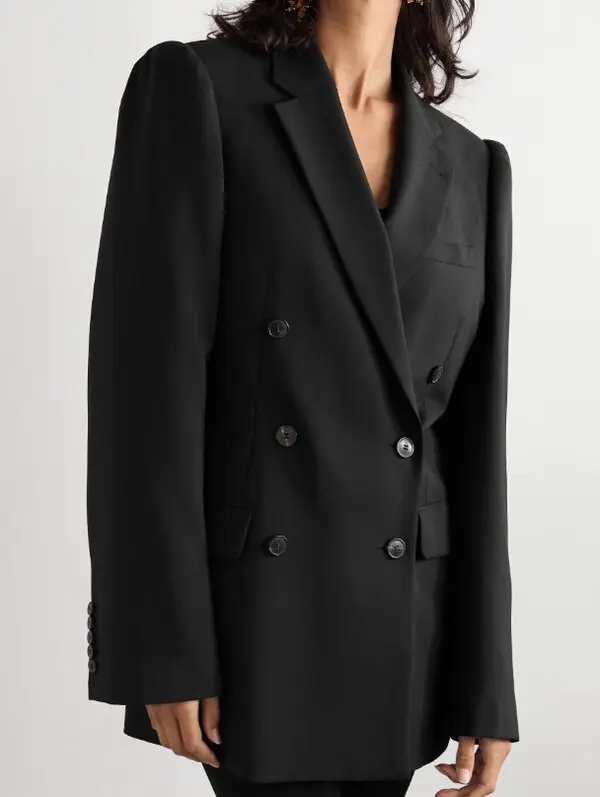 Dries Van Noten Double-breasted Tailored Blazer - Black