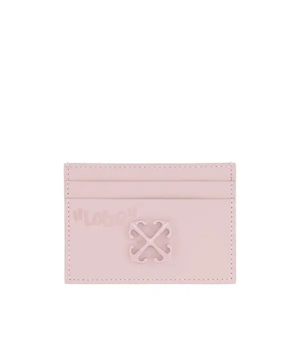Off-White Jitney Quote Card Case - Pink