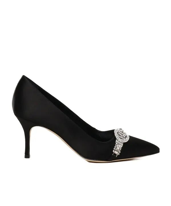 Manolo Blahnik Embellished Pointed Toe Pumps