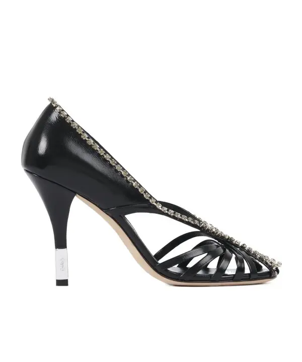 Chloé Leonie Embellished Slingback Pumps