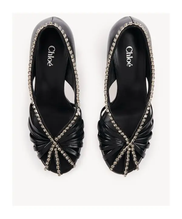 Chloé Leonie Embellished Slingback Pumps