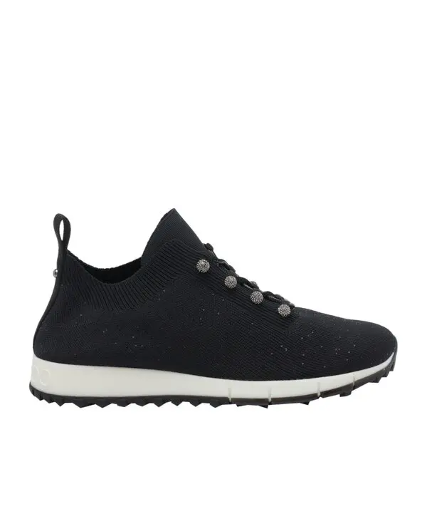 JIMMY CHOO Embellished Knit Sneakers