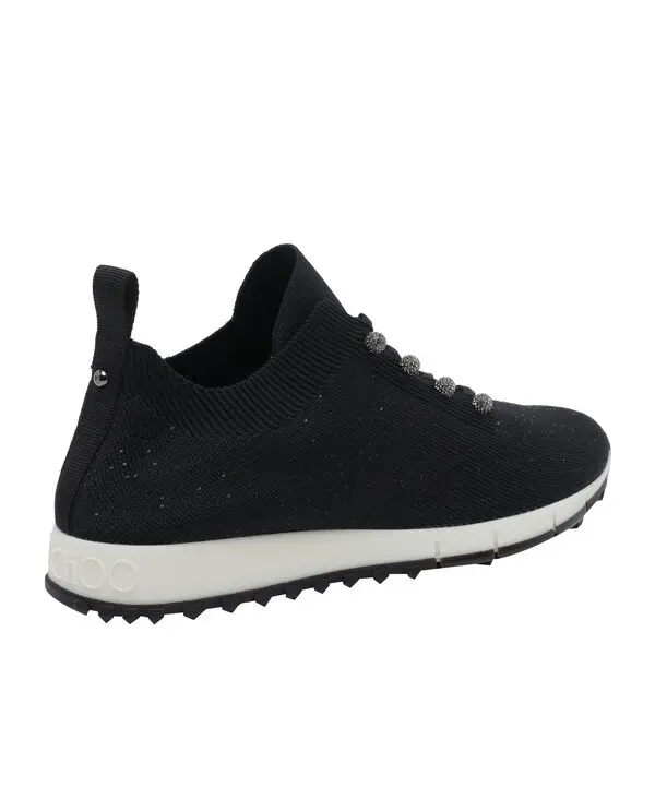 JIMMY CHOO Embellished Knit Sneakers