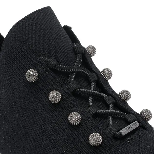 JIMMY CHOO Embellished Knit Sneakers