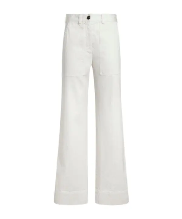 Etro Straight-cut Gabardine Trousers