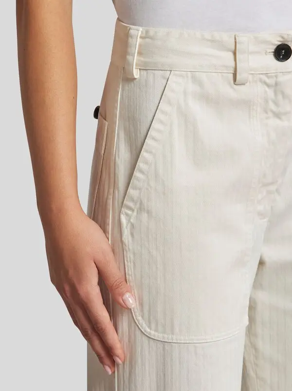 Etro Straight-cut Gabardine Trousers
