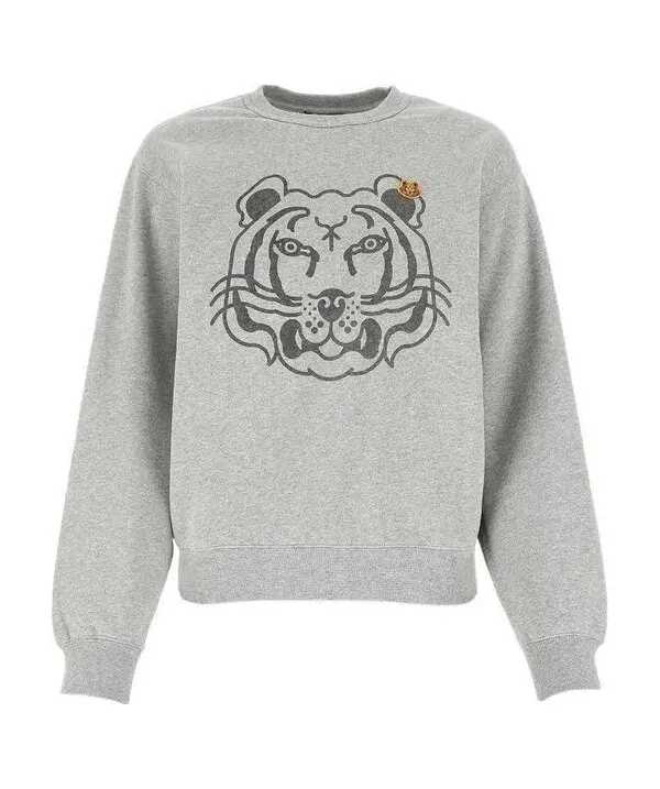 Kenzo Tiger Print Cotton Sweater