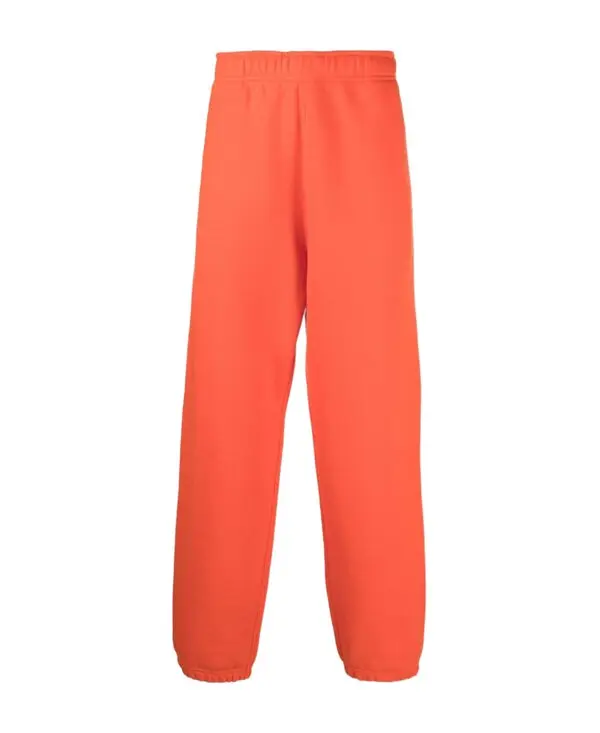 Stone Island Logo-print Fleece Track-pants - Shrimp Red