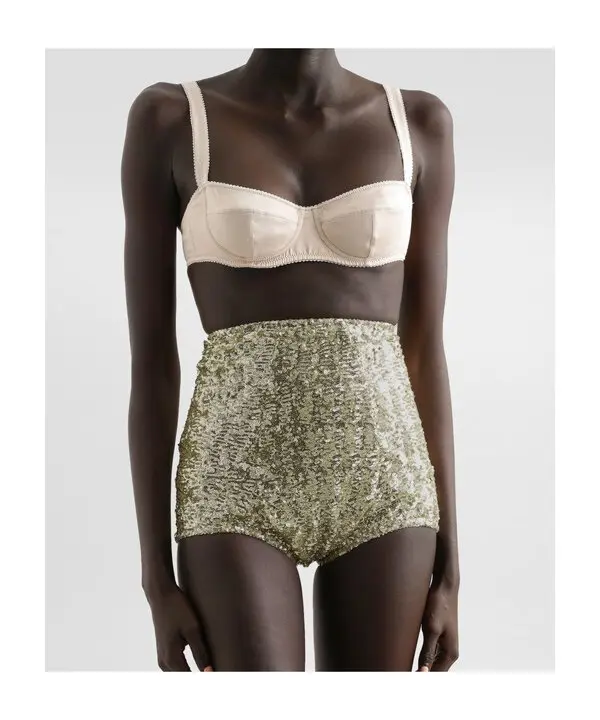 Dolce & Gabbana Sequined High-waist Briefs
