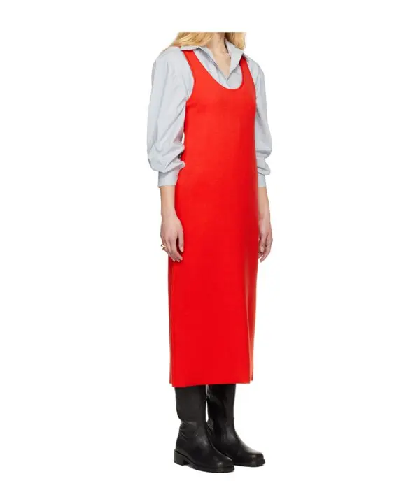 Auralee Sleeveless Knitted Midi Dress