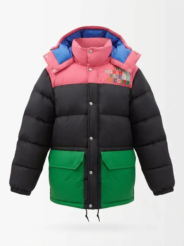 Gucci X The North Face Logo Down Jacket - Black