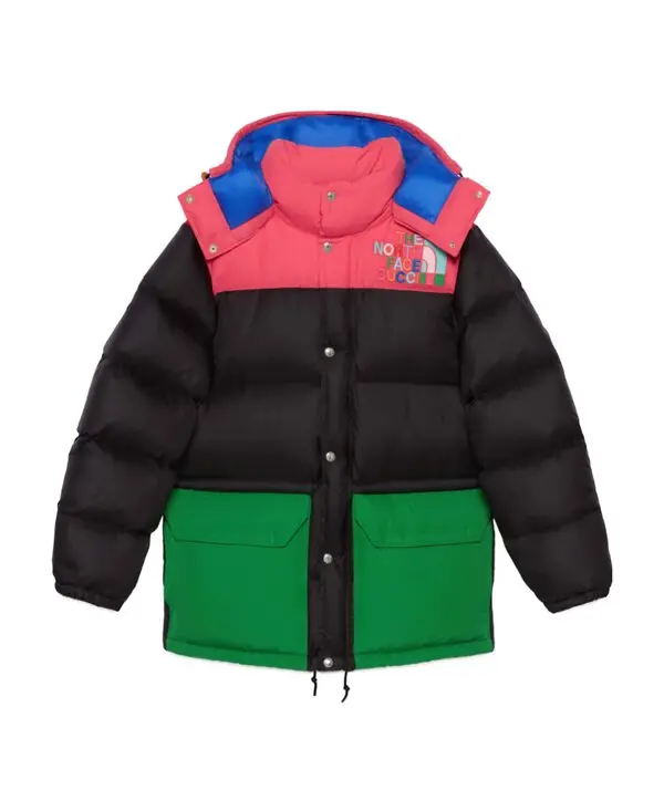 Gucci X The North Face Logo Down Jacket - Black